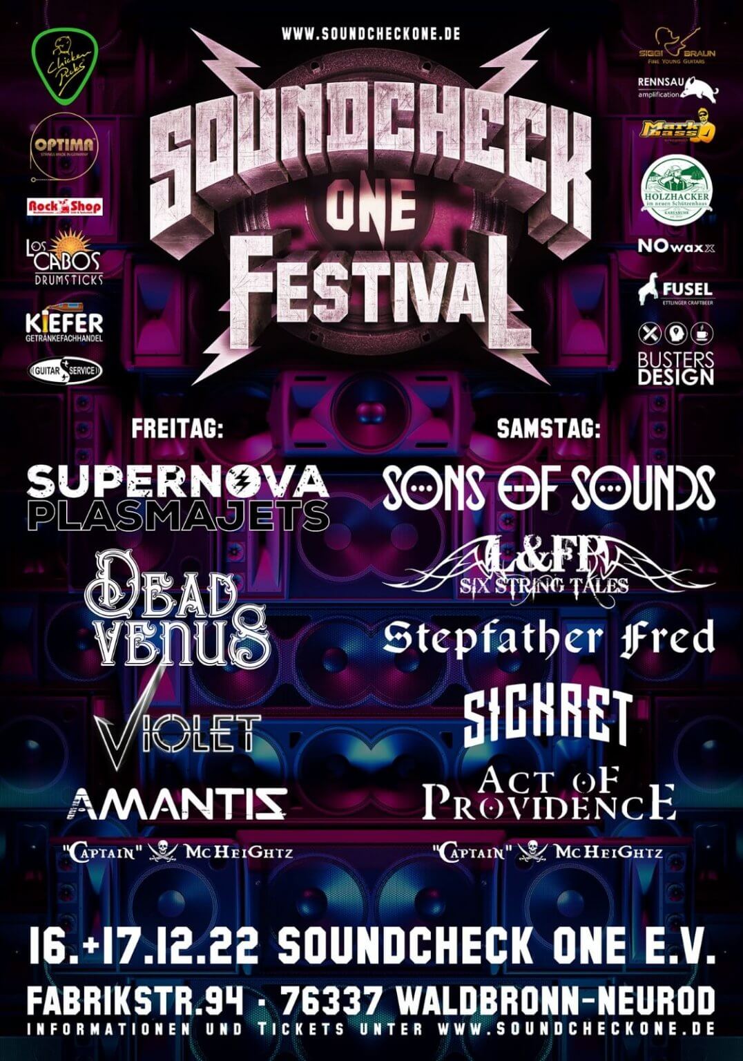 Soundcheck One Festival 2022 confirmed – Supernova Plasmajets HQ